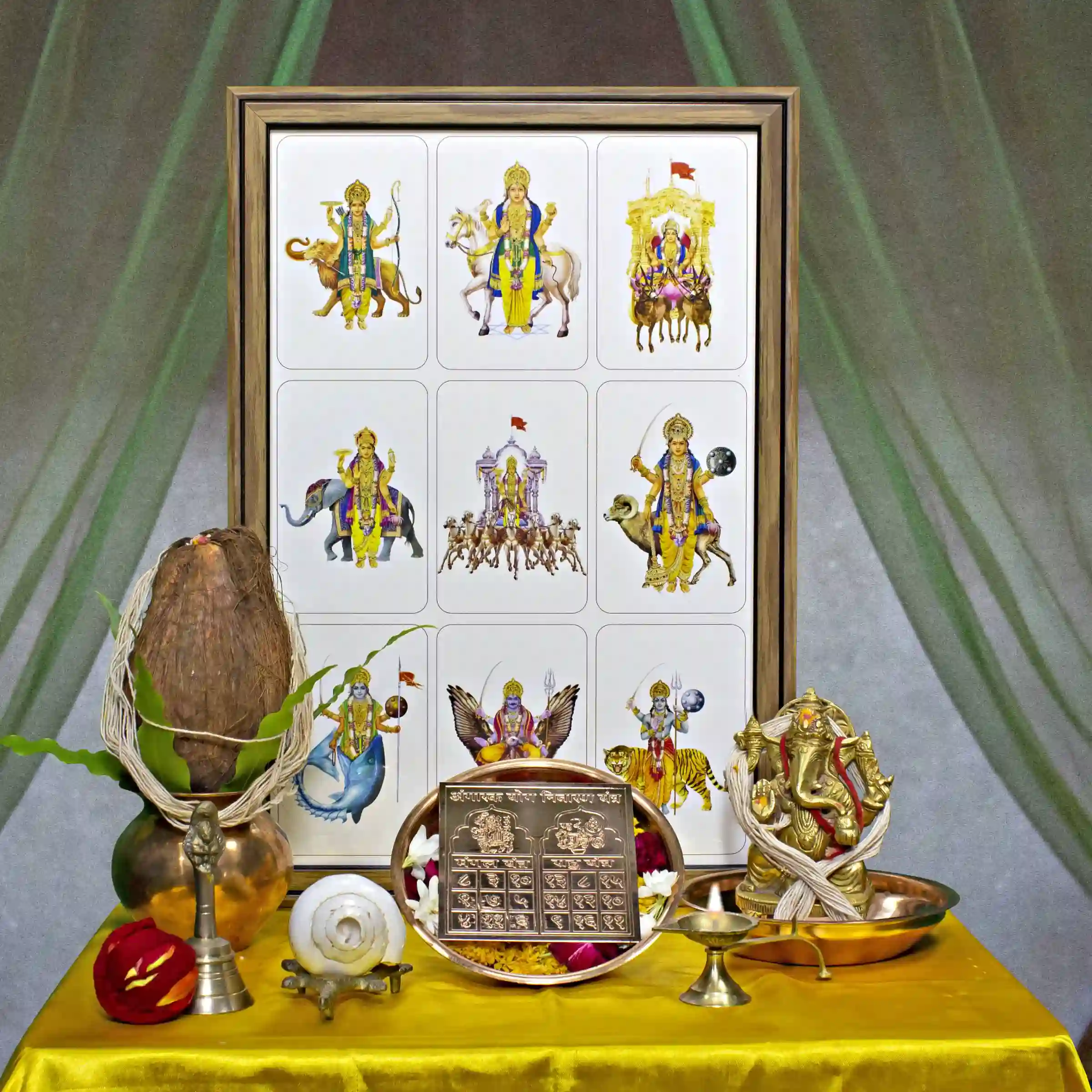 Natural Mangal-Rahu Angarak Yantra Copper - MyPandit